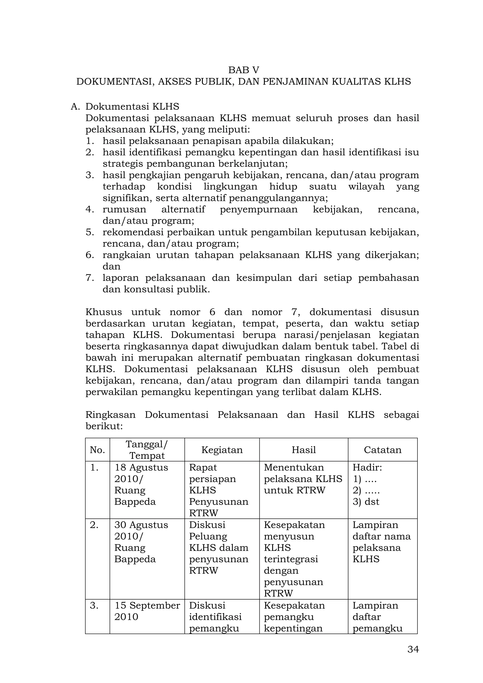 Pedoman Umum Kajian Lingkungan Hidup Strategis | PDF