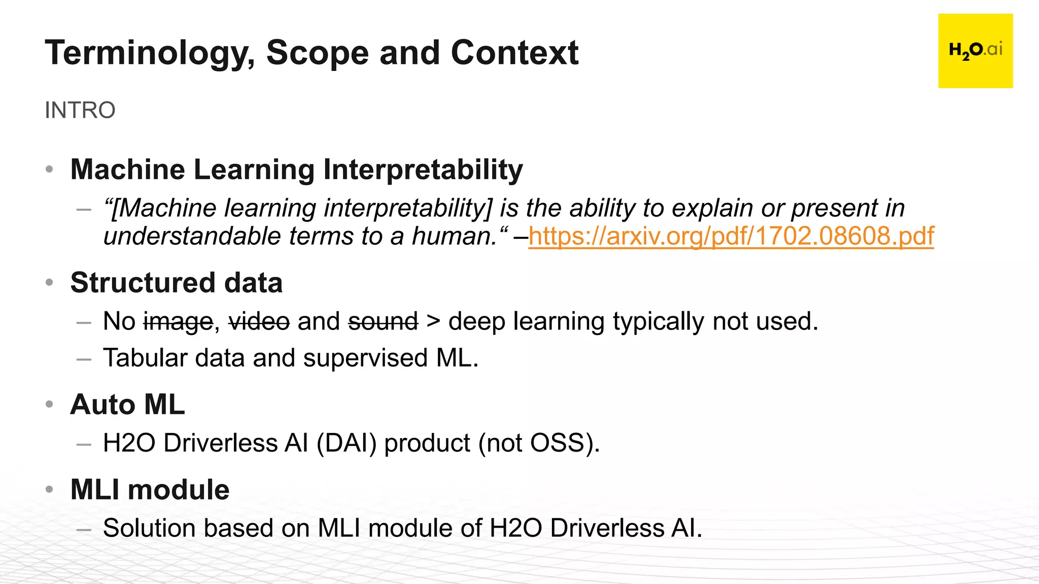 Explainable AI with H2O Driverless AI's MLI module | PDF