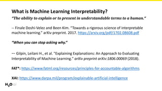 Machine Learning Interpretability - Mateusz Dymczyk - H2O AI World London 2018 | PPT