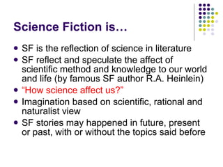 Science and Science Fiction | PPT
