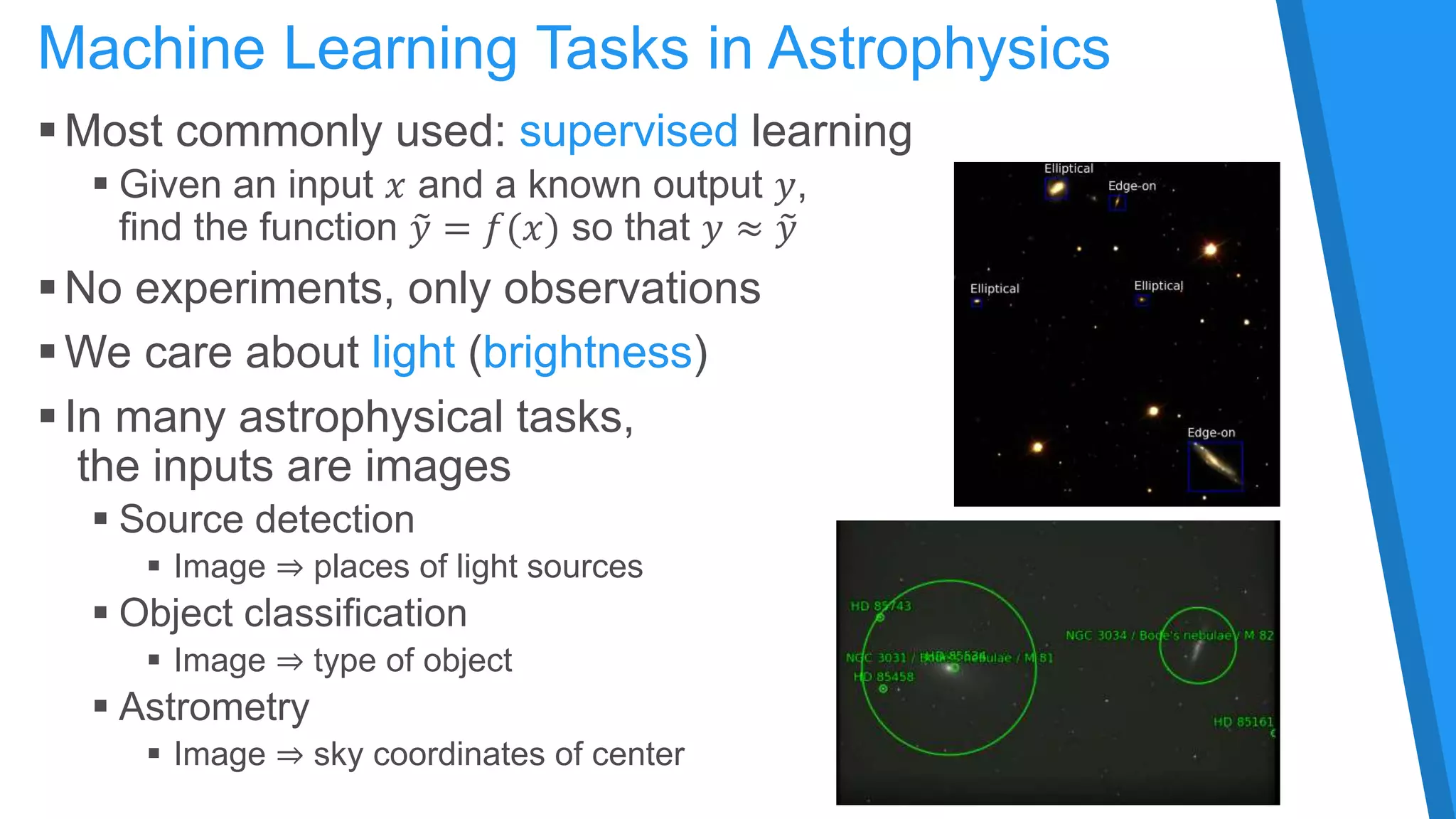 Machine Learning in Astrophysics | PPTX