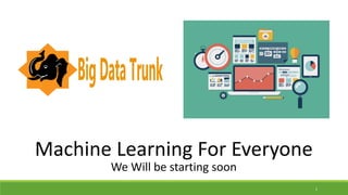 Machine Learning Intro for Anyone and Everyone | PPT