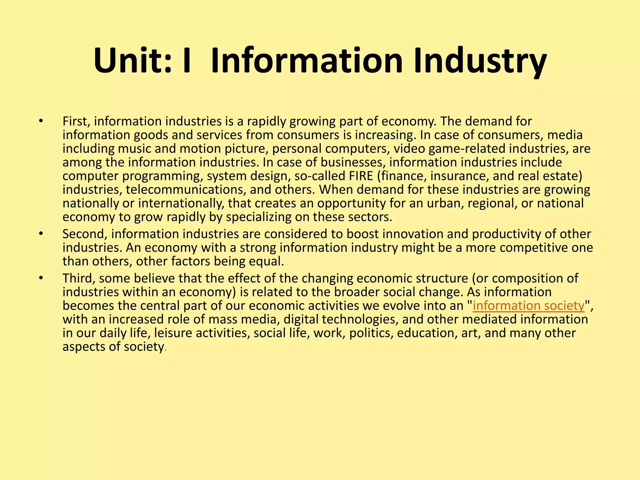 UNIT- I Electronic Information Management | PPT