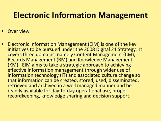 UNIT- I Electronic Information Management | PPT