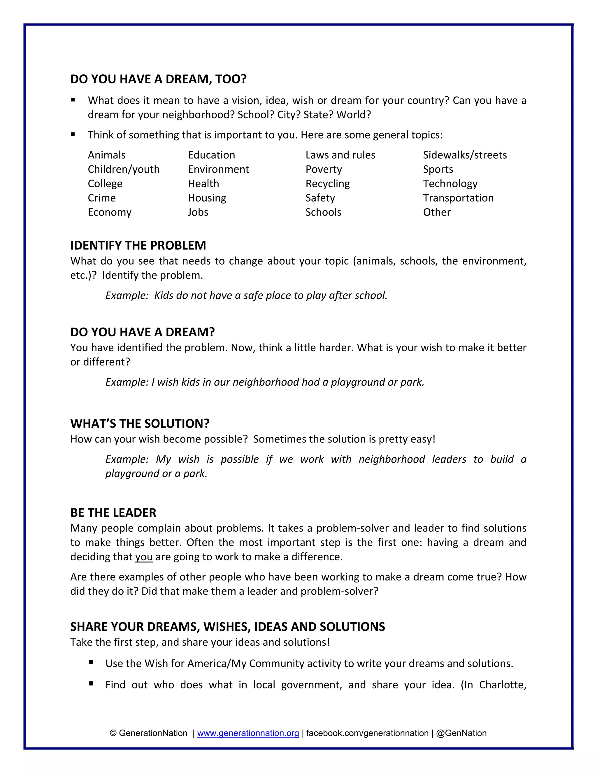 MLK I have a dream | PDF