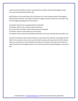 MLK I have a dream | PDF