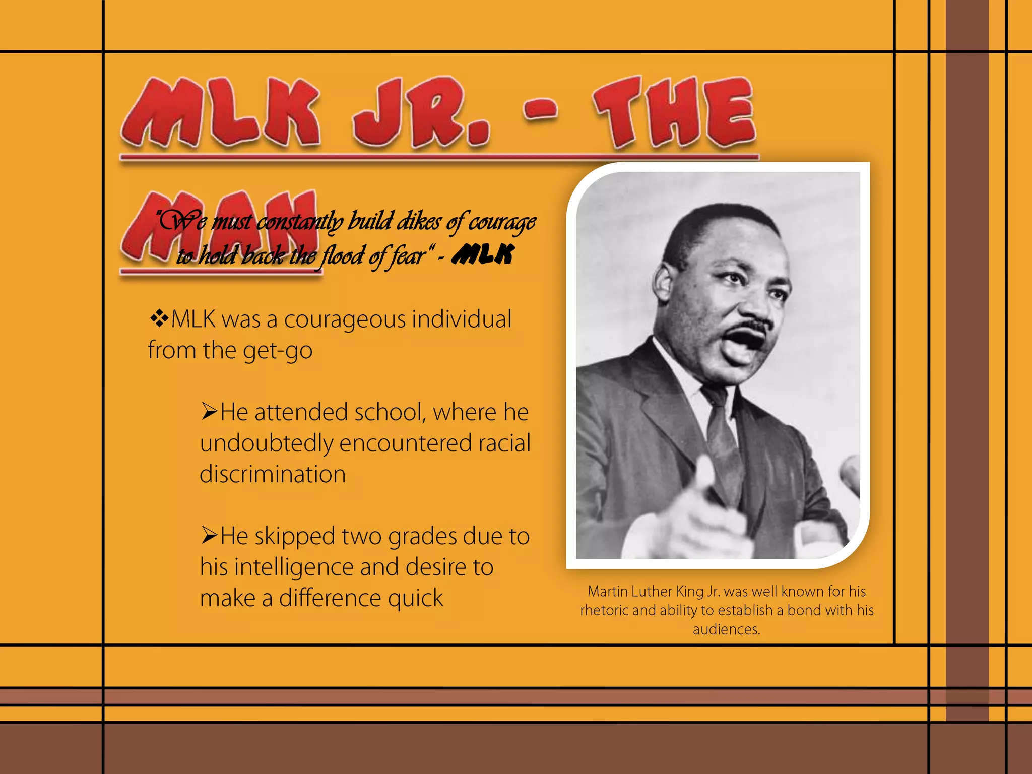 Martin Luther King - Courage for Change | PPTX