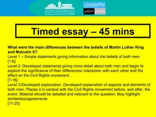 MLK vs MALCOLM X | PPT