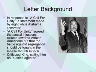 Letter From Birmingham Jail | PPTX
