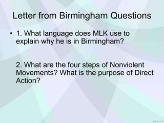 Letter From Birmingham Jail | PPTX