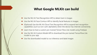 Google MLkit | PPTX