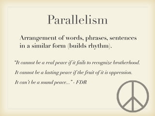 Martin Luther King & Language use | Figures of Speech | PPT