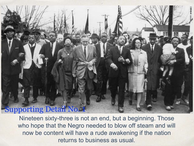 Martin Luther King Jr. Speech Visual Aid | PPTX