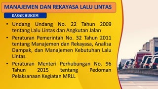 menejemen lalu lintas angkutan jalan berkelanjutan | PPTX