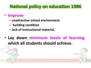 Minimum Levels of Learning | PPTX