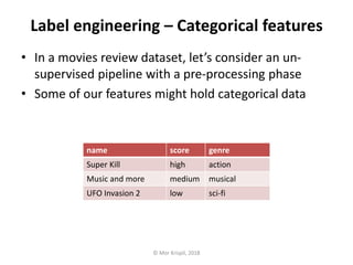 ML Label engineering and N-Hot Encoders | PPTX