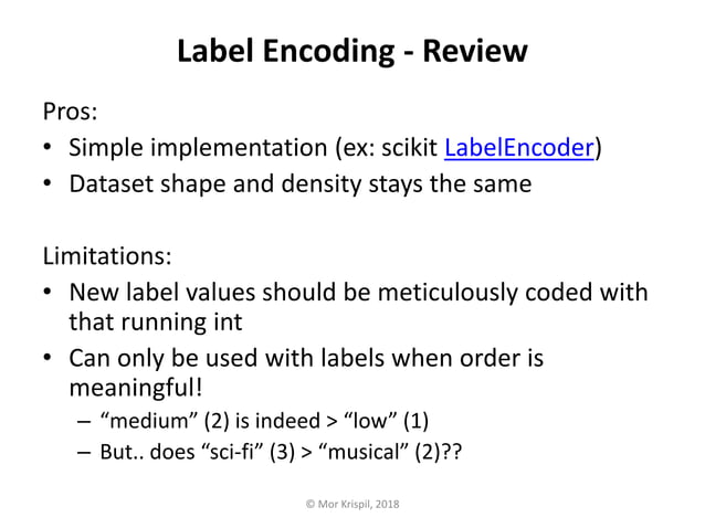 ML Label engineering and N-Hot Encoders | PPTX