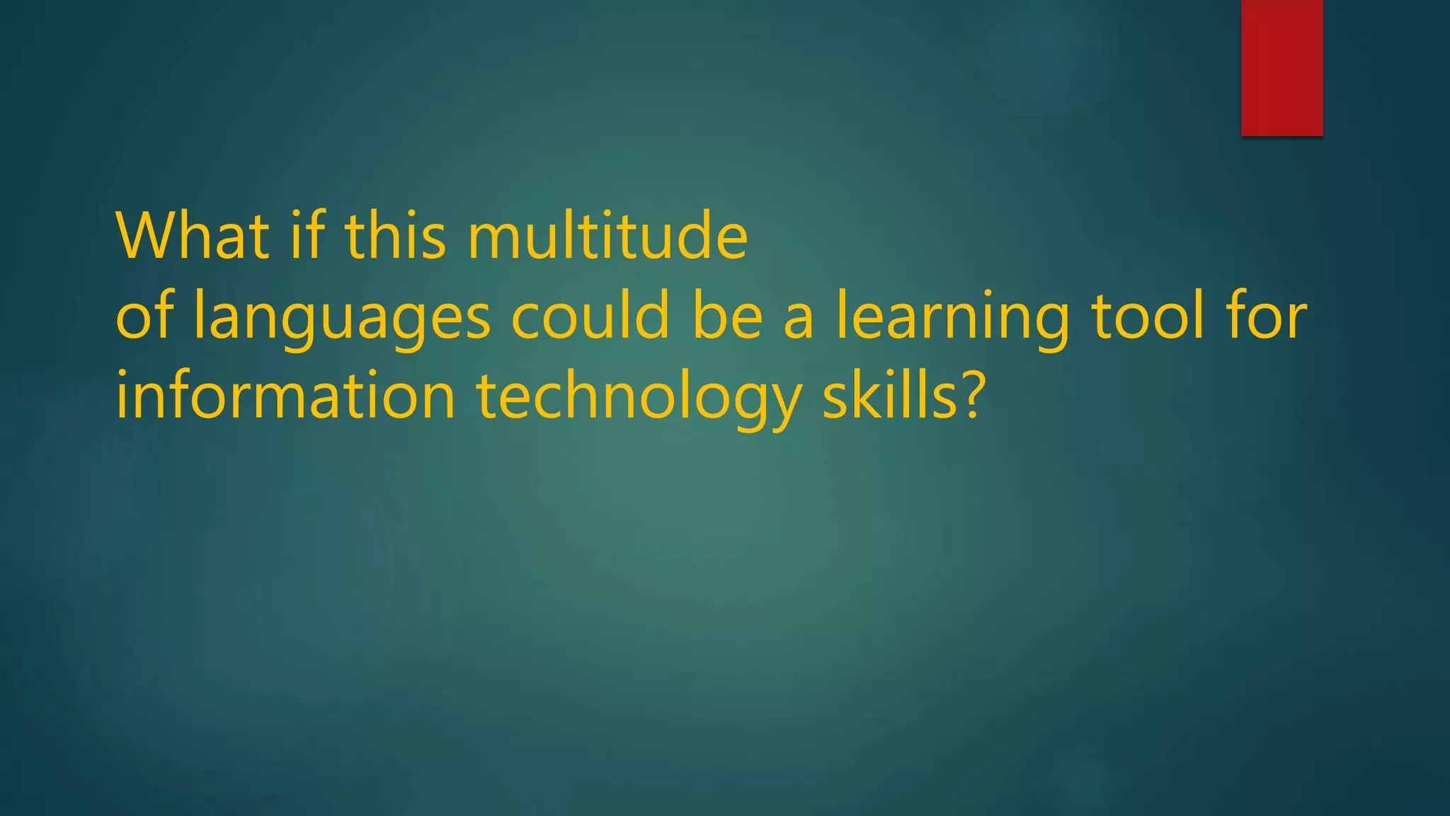 Languages of India and Indonesia as ML Learning Resources | PPT