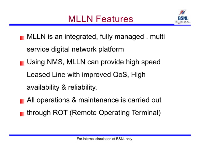 Managed leased line network (MLLN) .ppt | Computer Networking | Computing