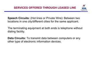 Managed leased line network (MLLN) .ppt