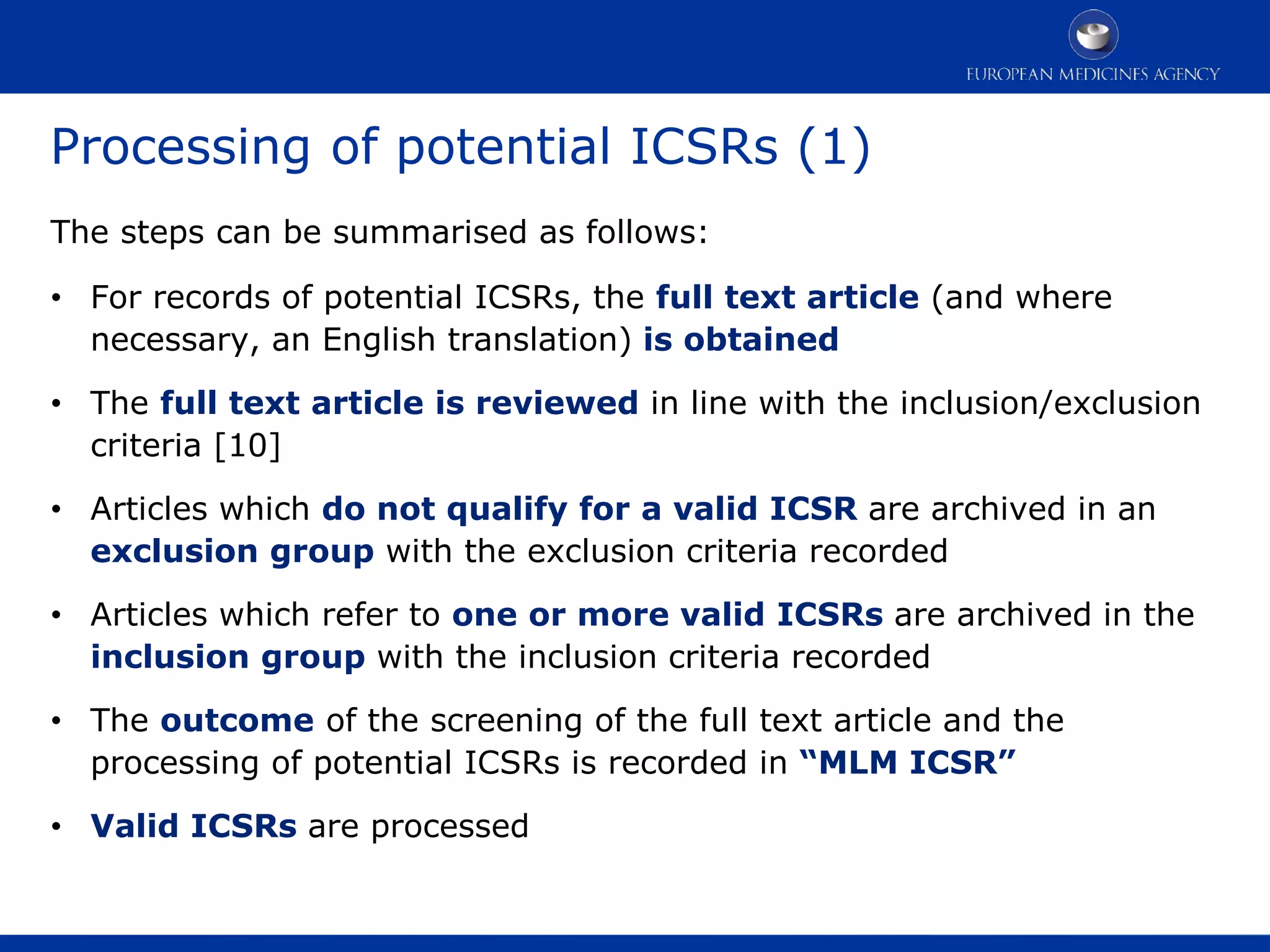Monitoring of medical literature(MLM) | PDF
