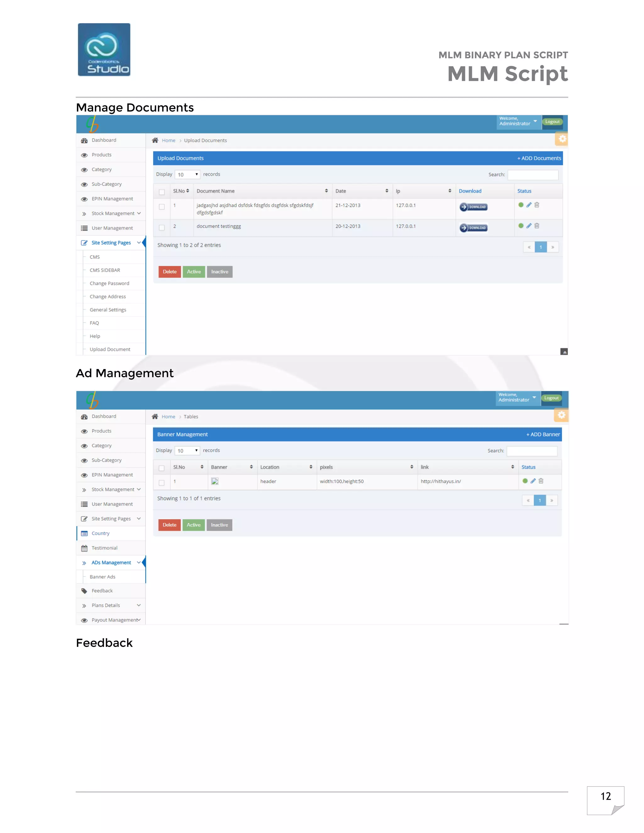Binary Plan MLM script | PDF