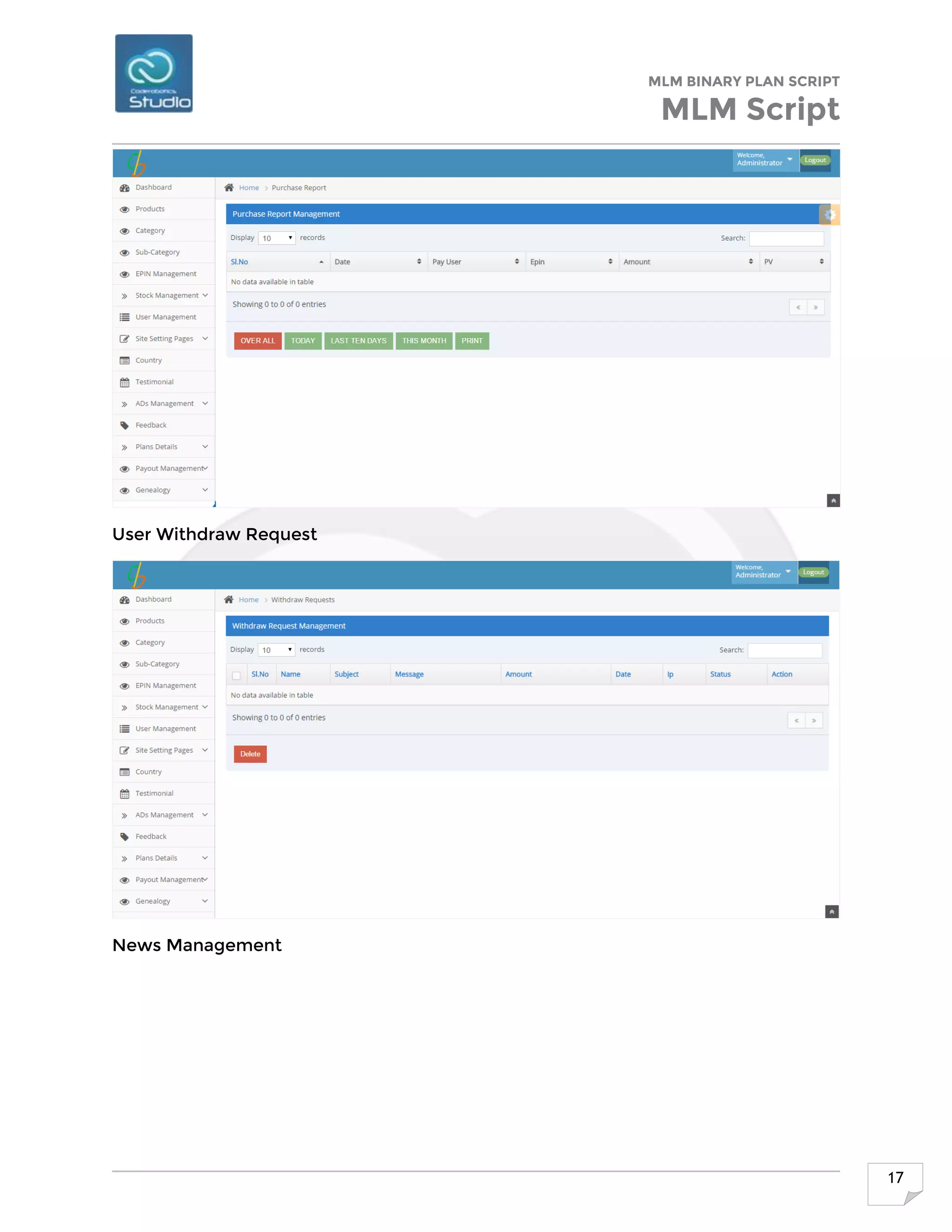 Binary Plan MLM script | PDF