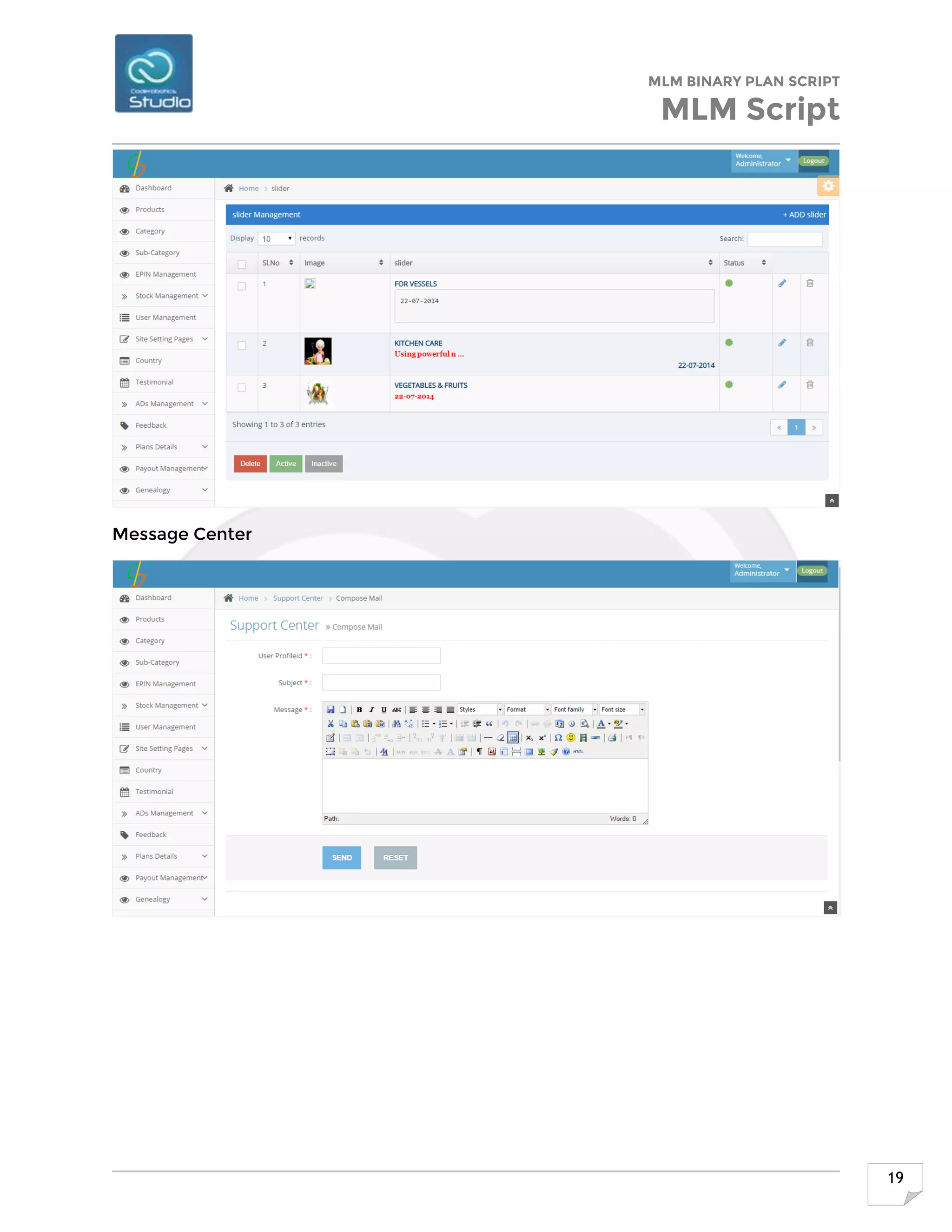 Binary Plan MLM script | PDF