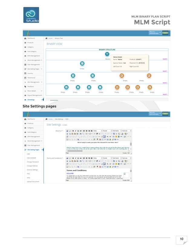 Binary Plan MLM script | PDF | Web Development | Internet