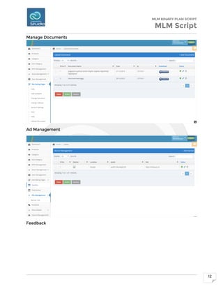Binary Plan MLM script | PDF
