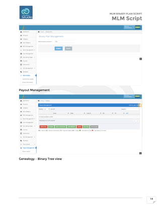 Binary Plan MLM script | PDF