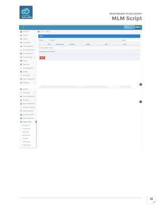 Binary Plan MLM script | PDF