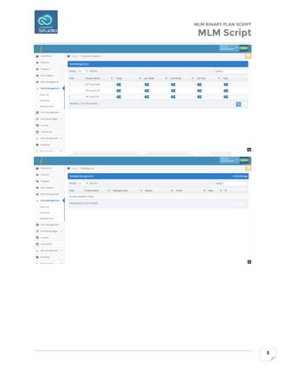 Binary Plan MLM script | PDF