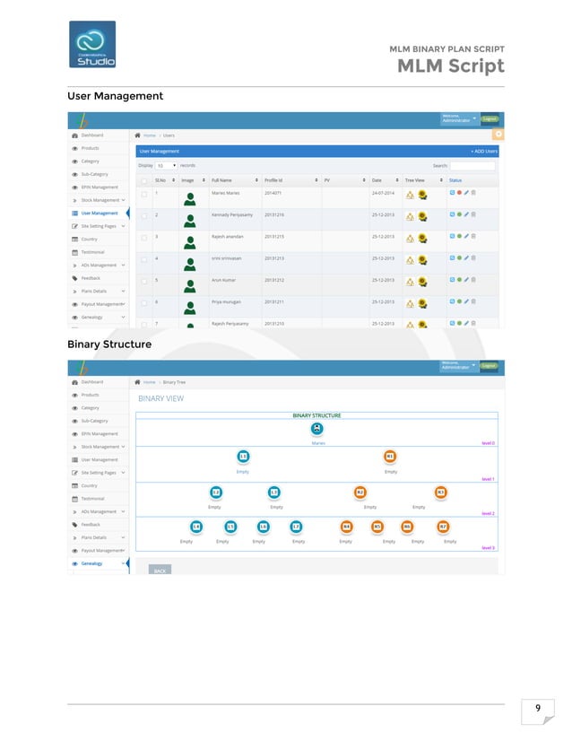 Binary Plan MLM script | PDF | Web Development | Internet
