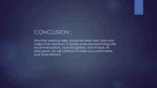ML(MACHINE LEARNING) FINAL Complete presentation.pptx