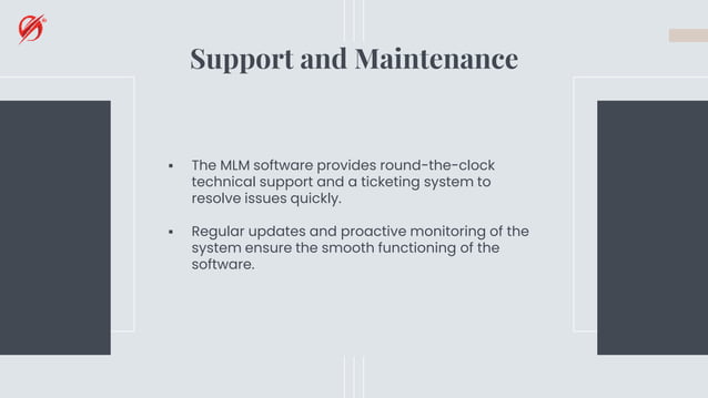 MLM Software Back Office Features | PPTX