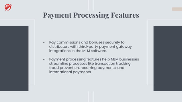 MLM Software Back Office Features | PPTX