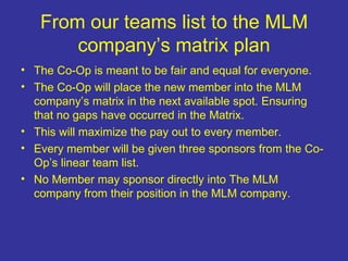 Mlm Co Op Presentation | PPT | Advertising Industry | Industries