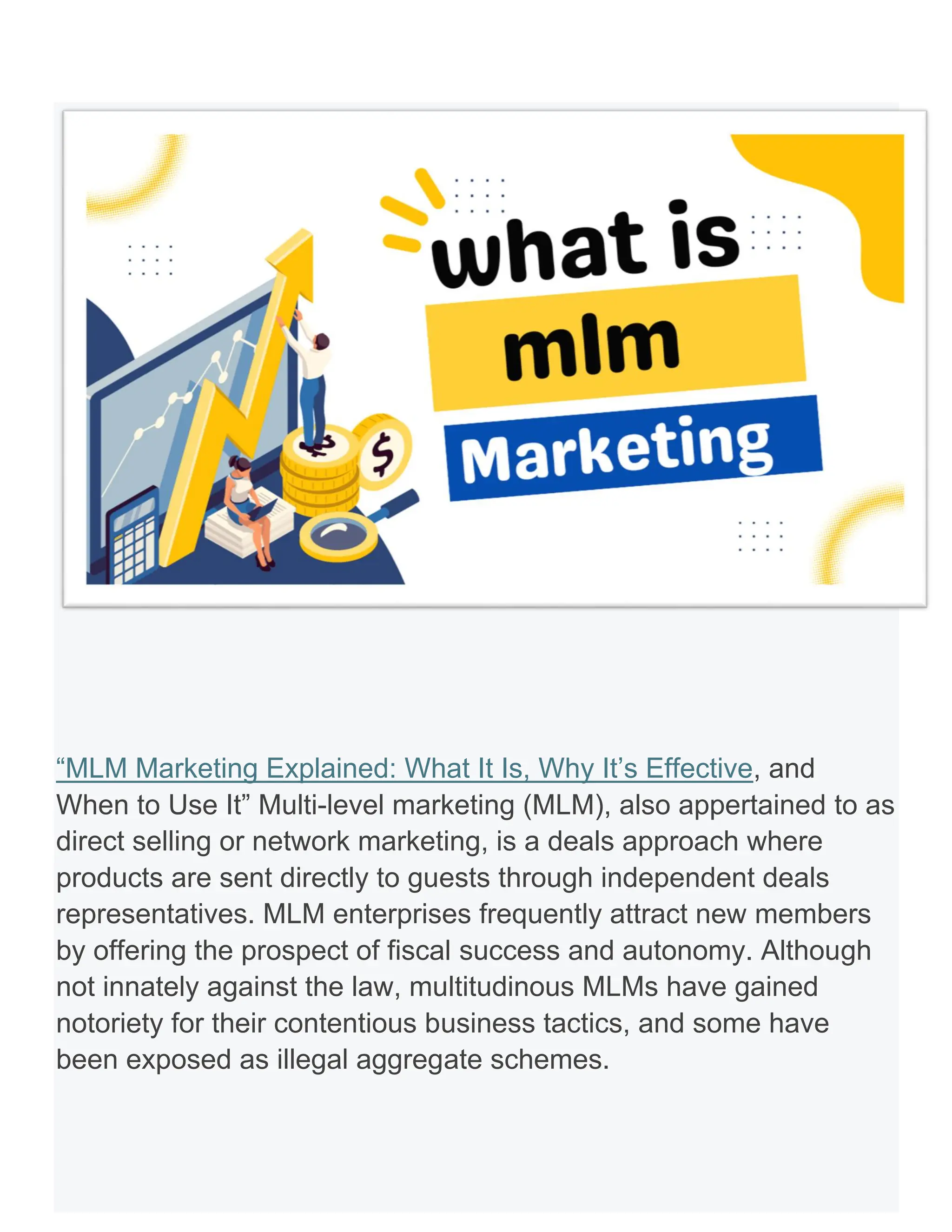 “MLM Marketing Explained What It Is, Why It’s Effective..pdf
