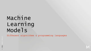 Standards in Machine Learning Models | PPT