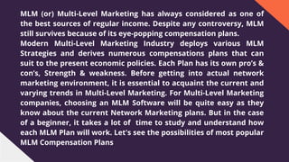MLM Plan ppt | PDF