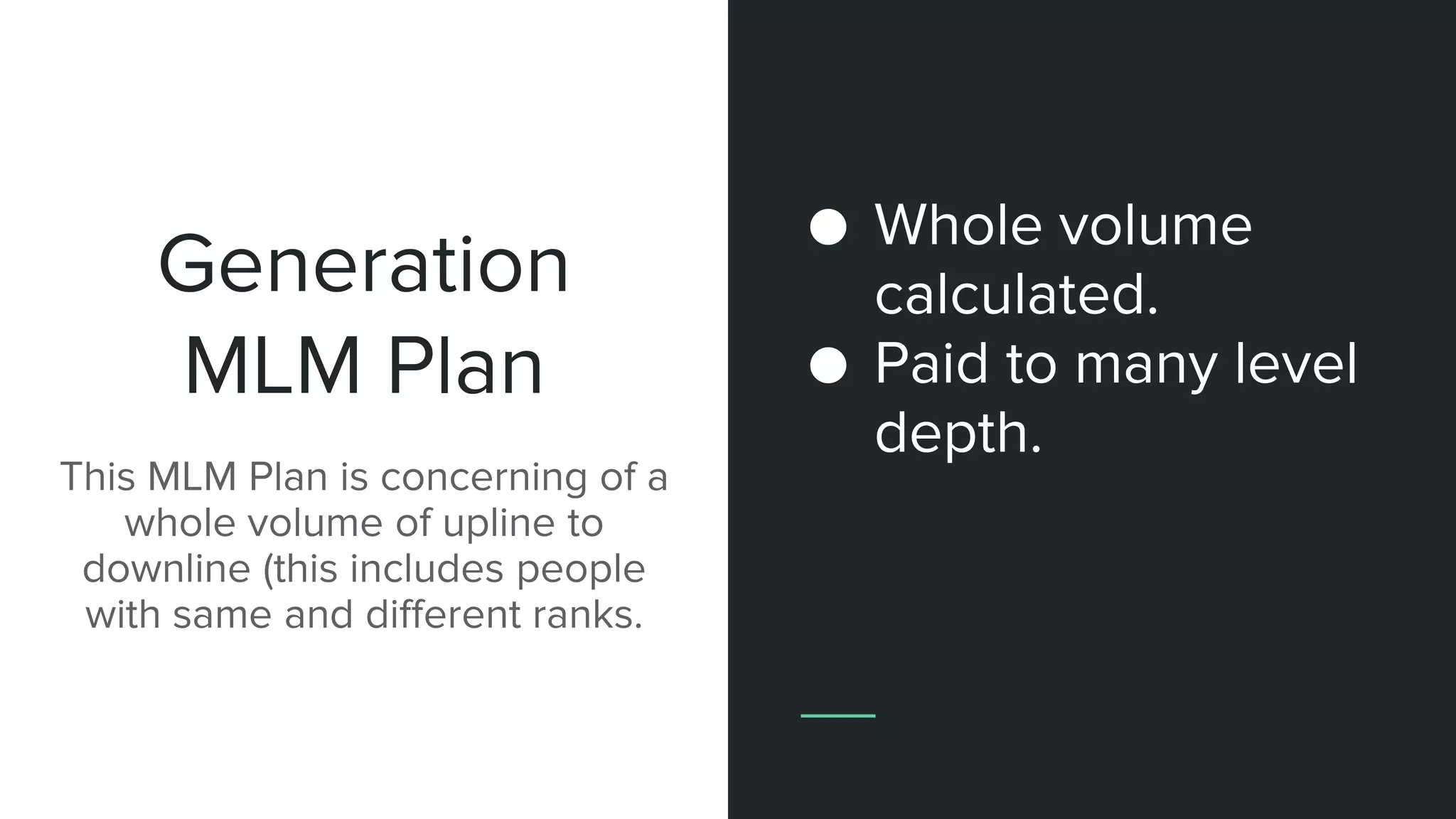 MLM Plans | PPTX