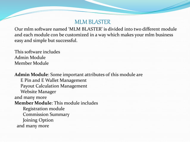 MLM Generation Compensation Plan | PPT