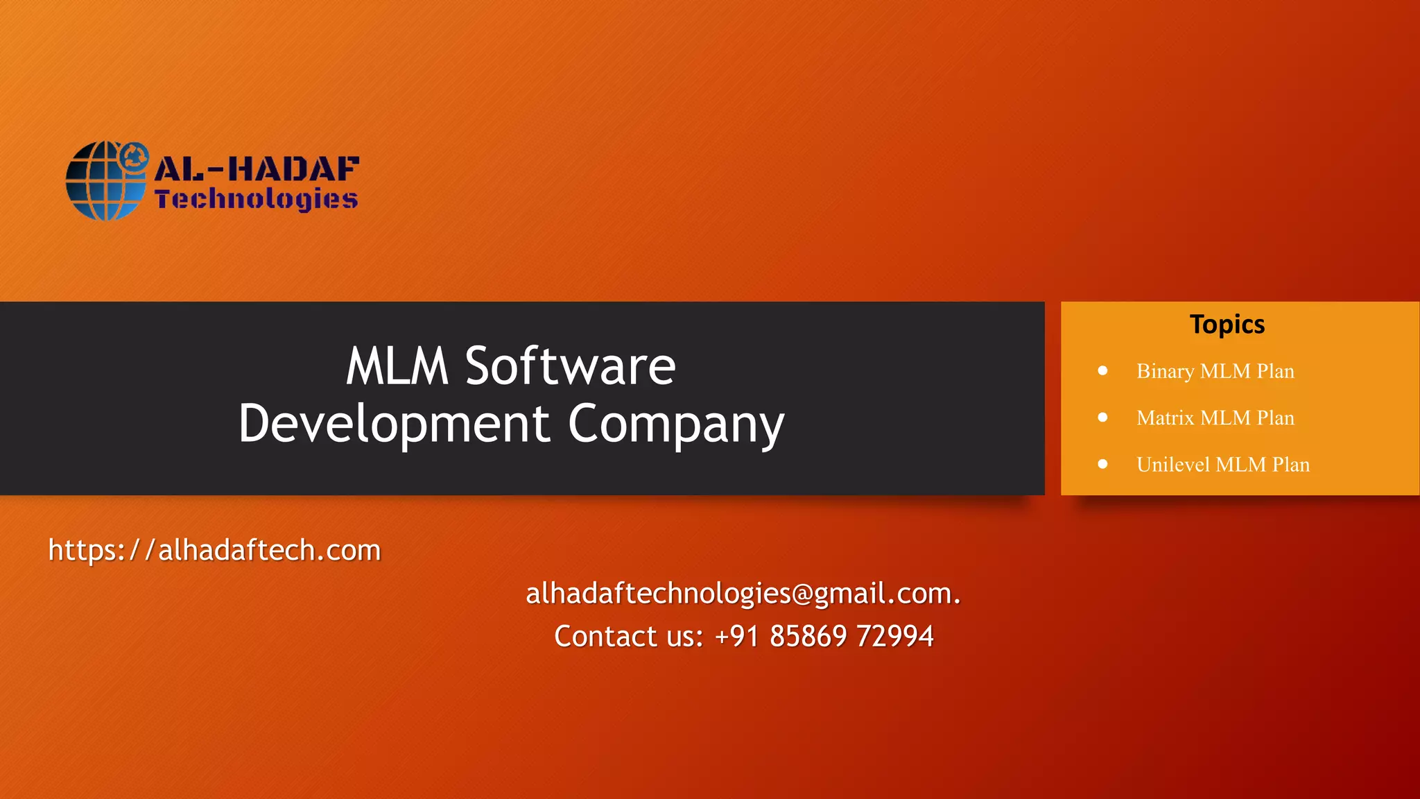 MLM Software Development in Delhi | PPT