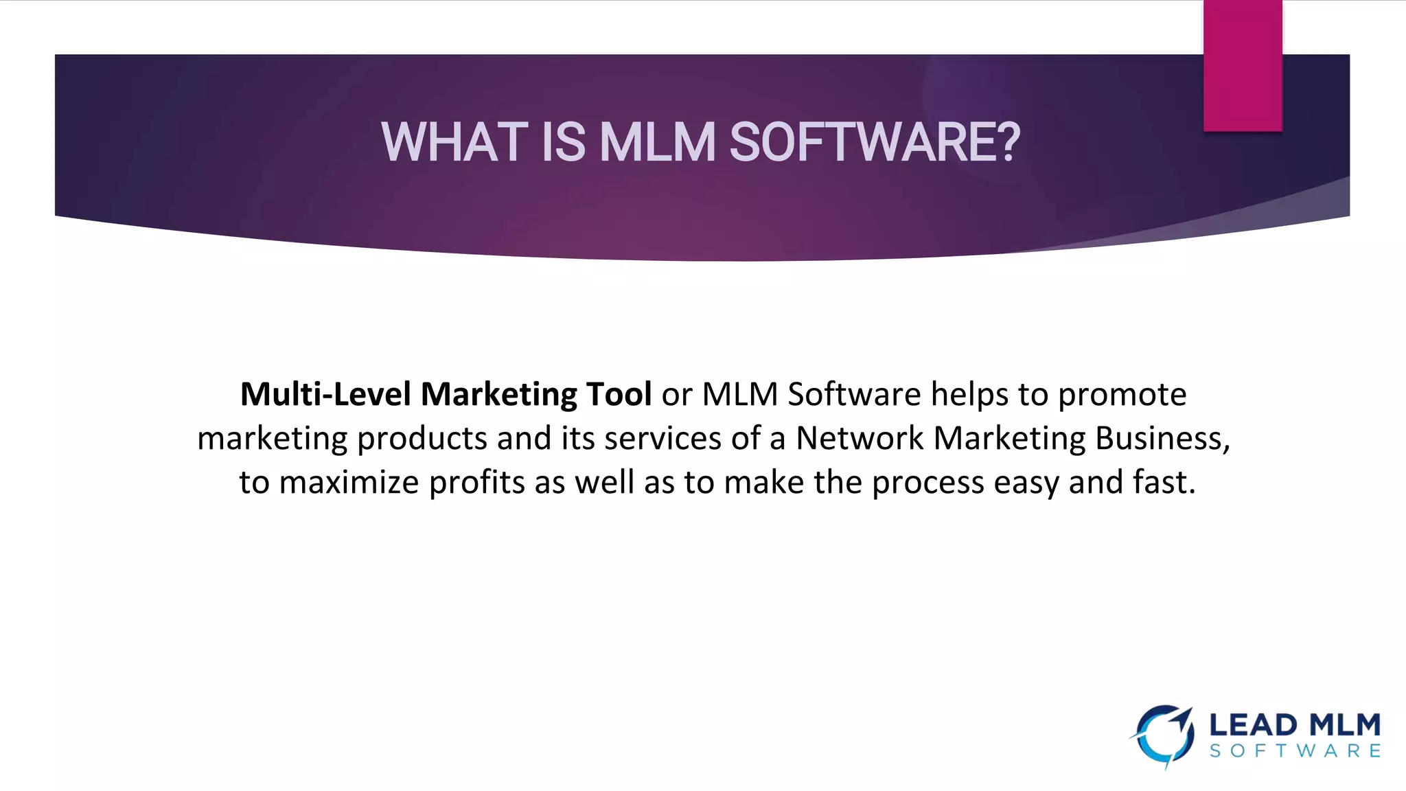 PHP MLM - LEAD MLM SOFTWARE | PPTX