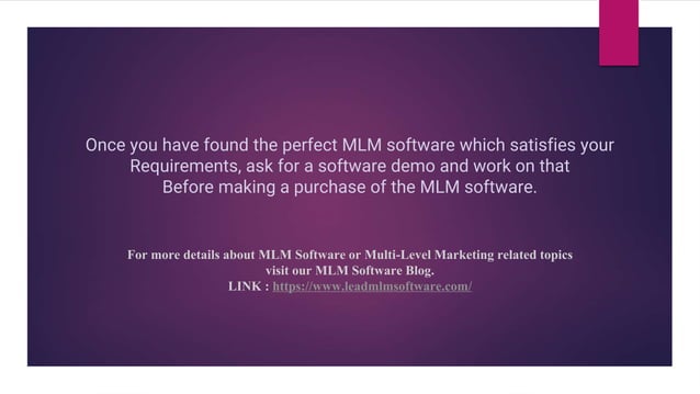 PHP MLM - LEAD MLM SOFTWARE | PPTX