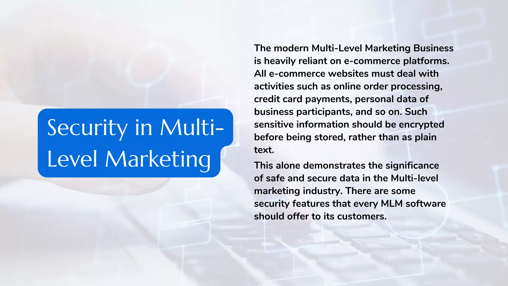 MLM Software Security Features | PPT