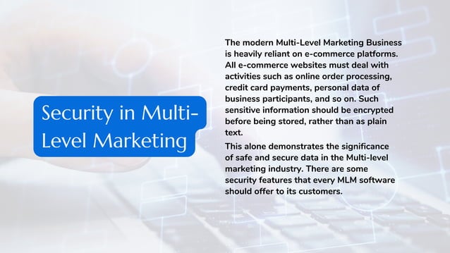 MLM Software Security Features | PPT