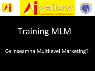 Mlm trainning varianta ro | PPT