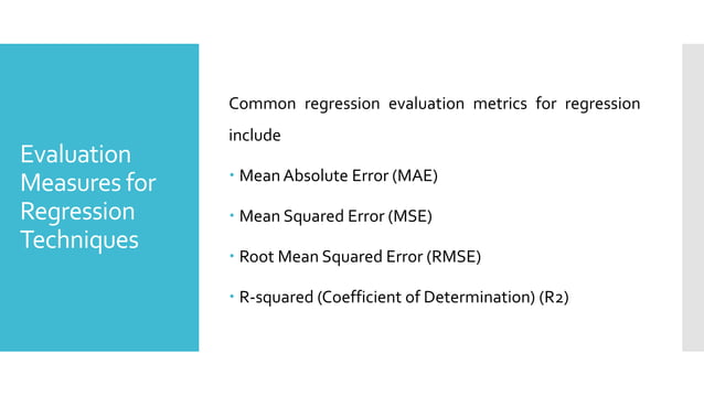 Evaluation Metrics for Classification and Regression | PDF